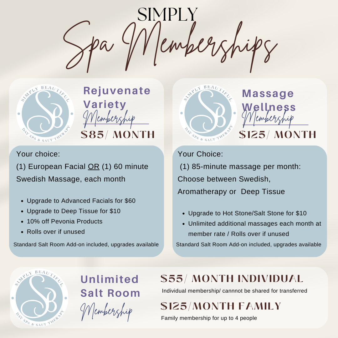 Save With Spa Memberships — Simply Beautiful Day Spa