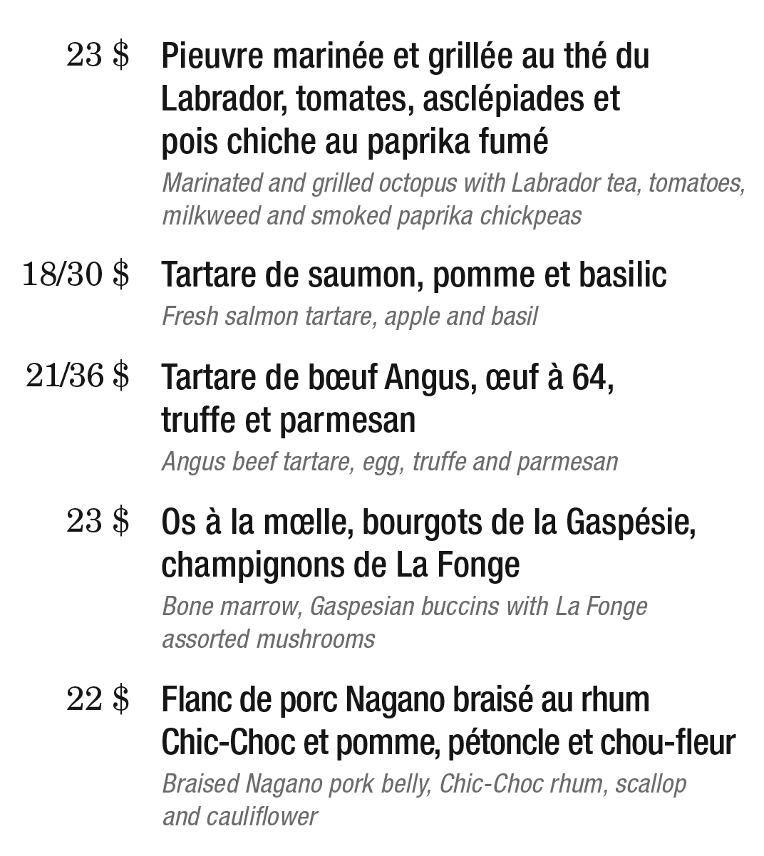 MenusSouper — La Maison du Pêcheur