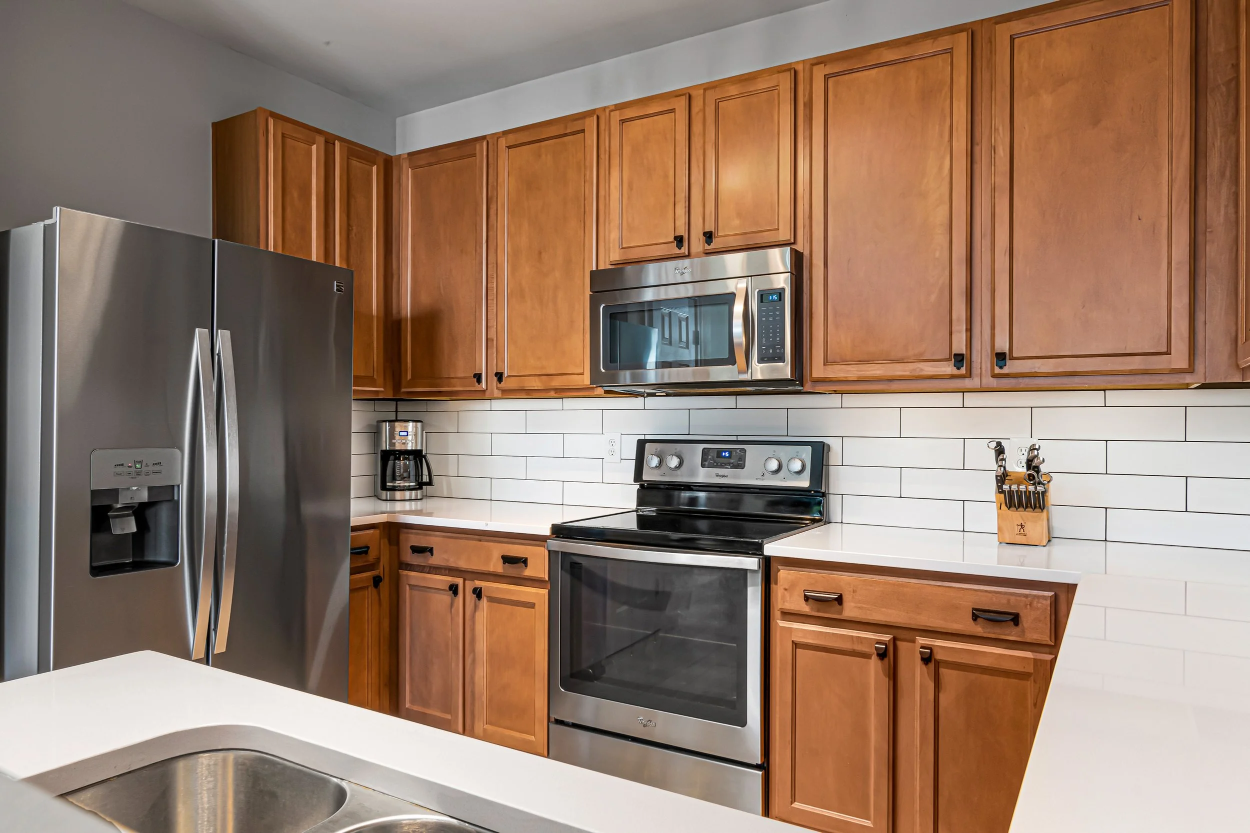 How to Incorporate Orange Wood Cabinets Into Your Design — Michelle ...