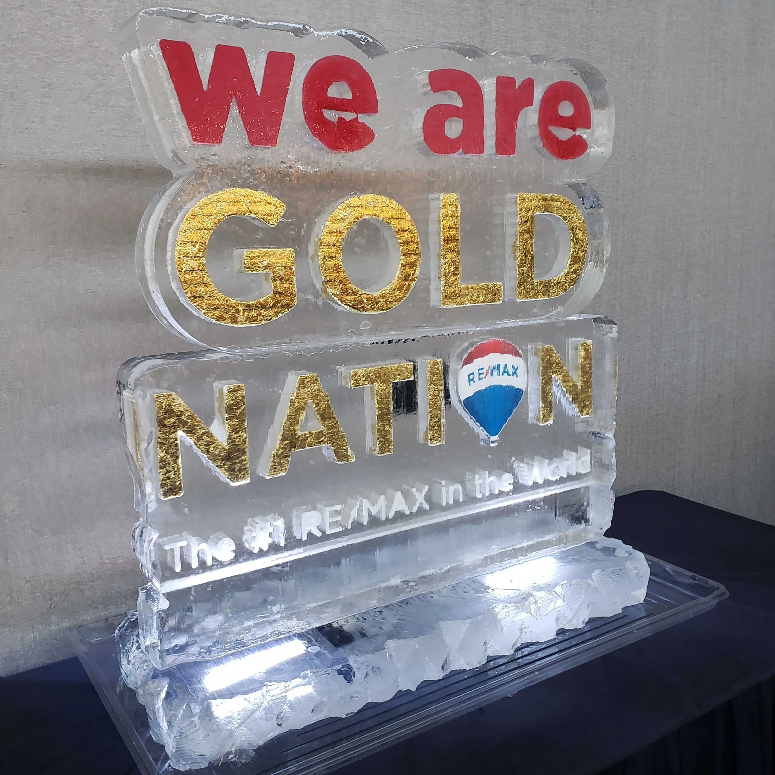 Logos in Ice | Chisel-it Ice | Bay Area