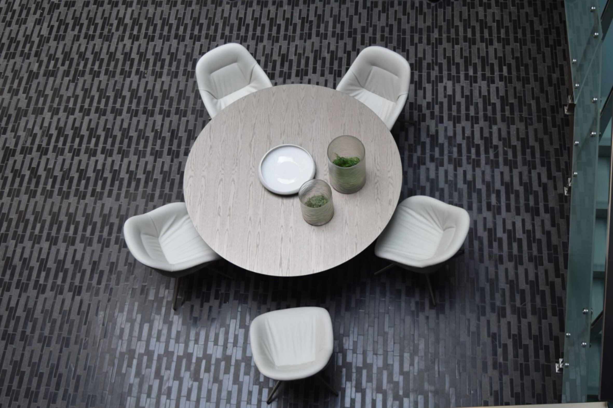 Amari Outdoor Dining Table – Luxury Marble & Steel Base — Able