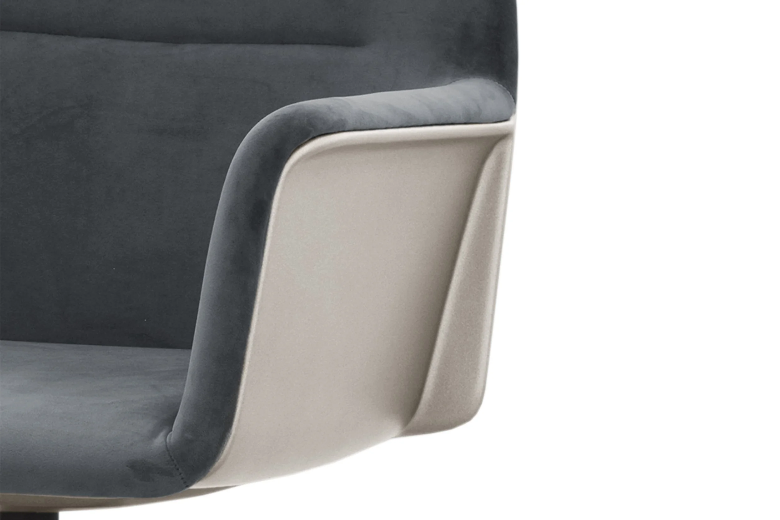 Orca Orca Trestle-based leather chair with armrests — Able