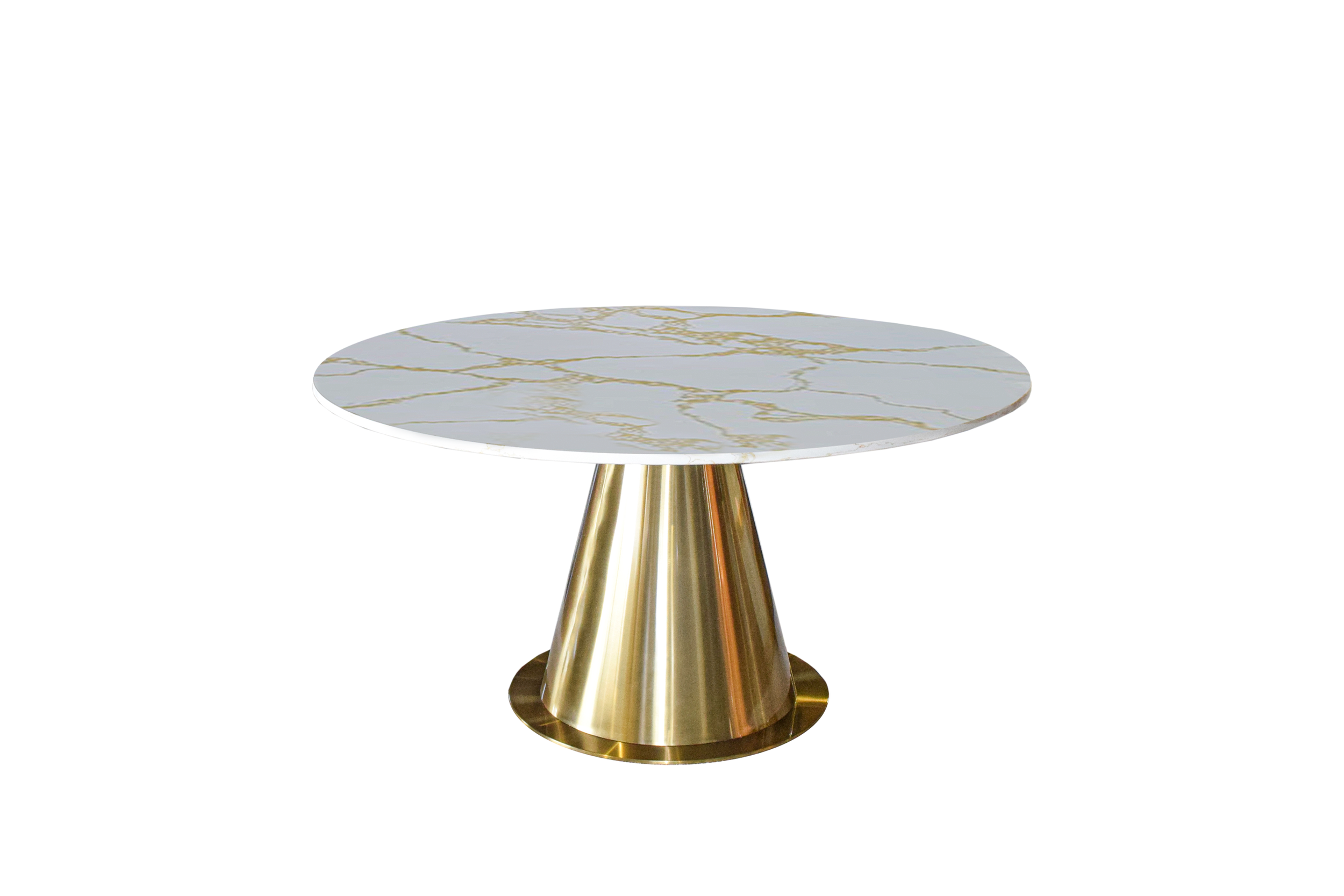 Mason Luxury Circle Dining Table with Glass Top – Modern Elegance by ...