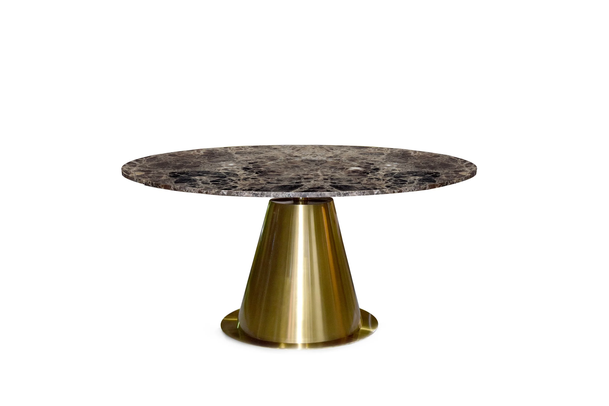 Mason Luxury Circle Dining Table with Glass Top – Modern Elegance by ...