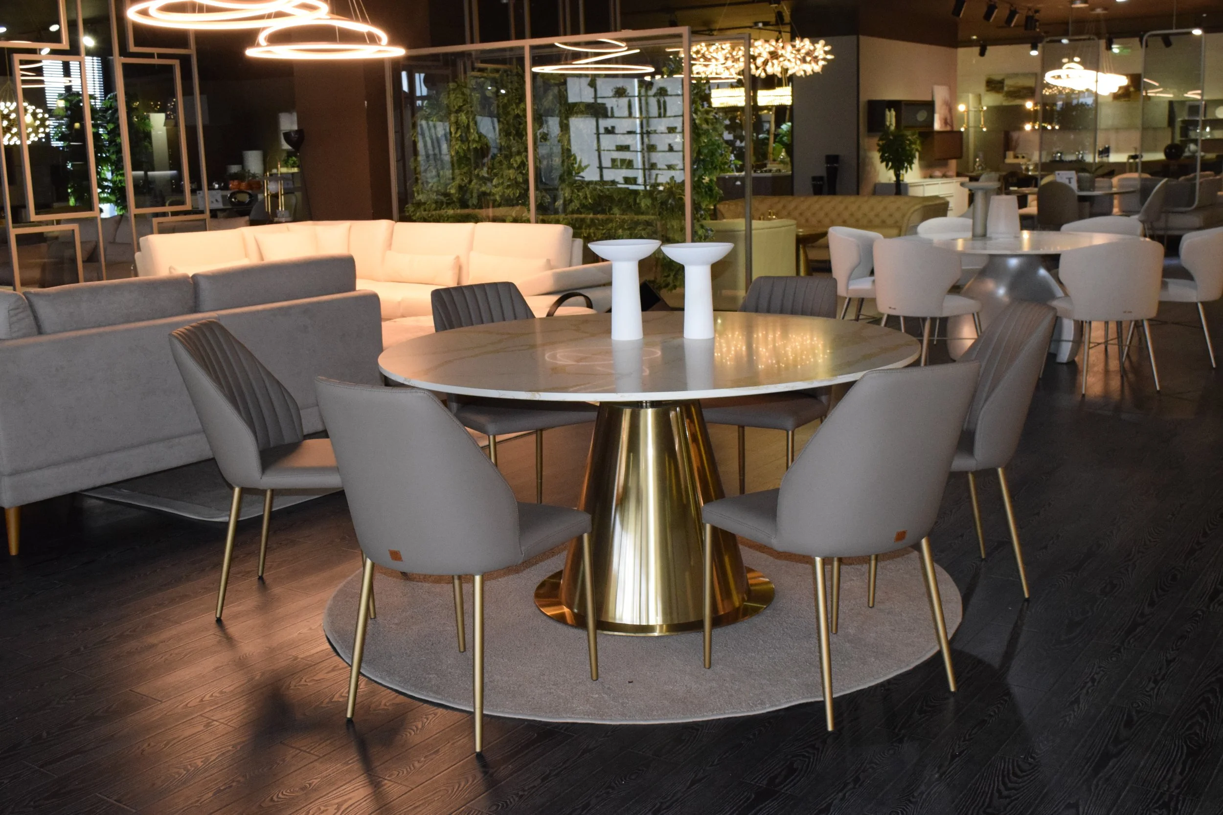 Amber Modern Dining Chair – Tufted Elegance & Lightweight Comfort — Able