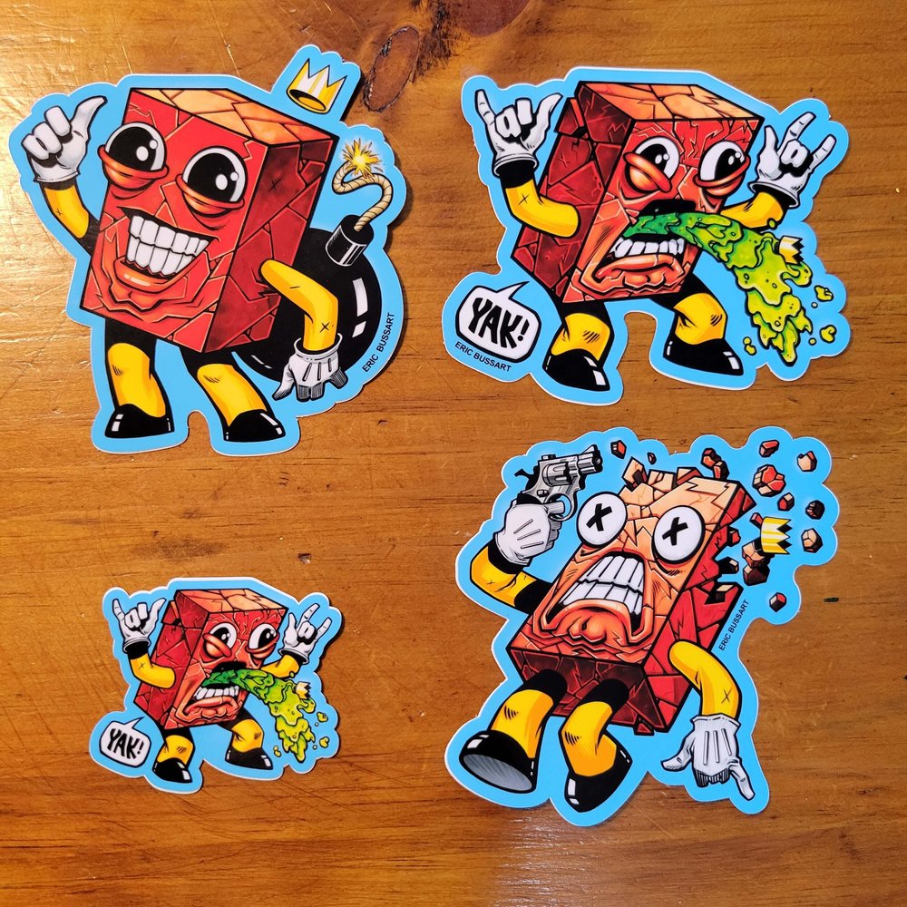 Graffiti Characters Stickers By Wizard