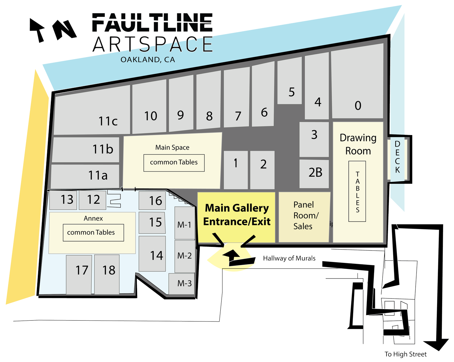 Art Studio Rentals | East Oakland, CA — Faultline Artspace - East ...
