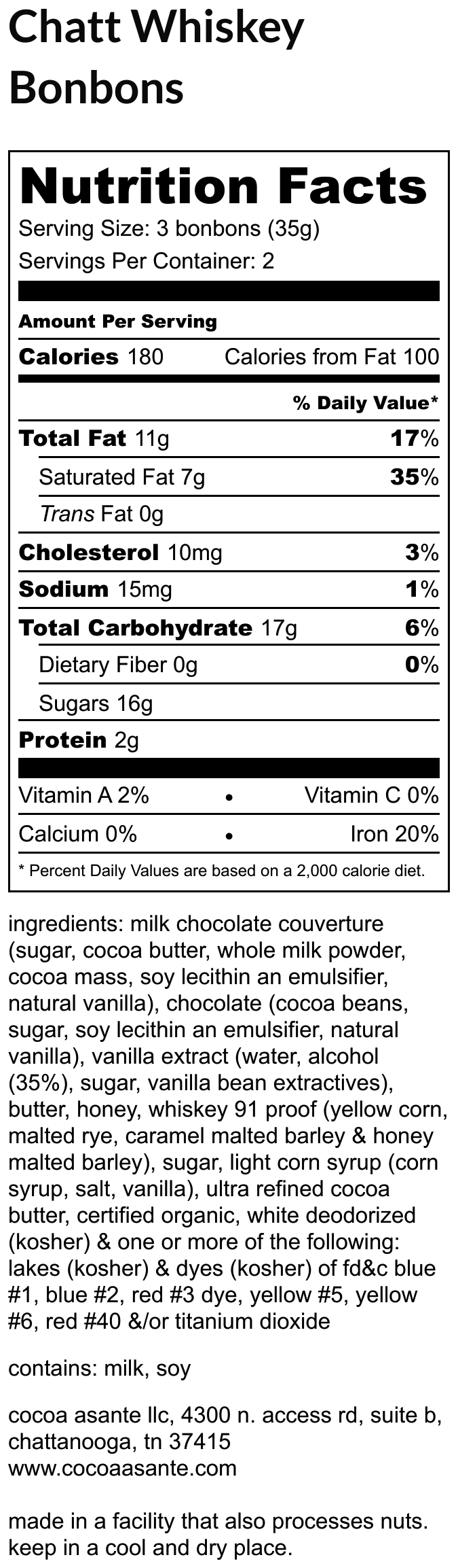 Nutritional Labels — Cocoa Asante