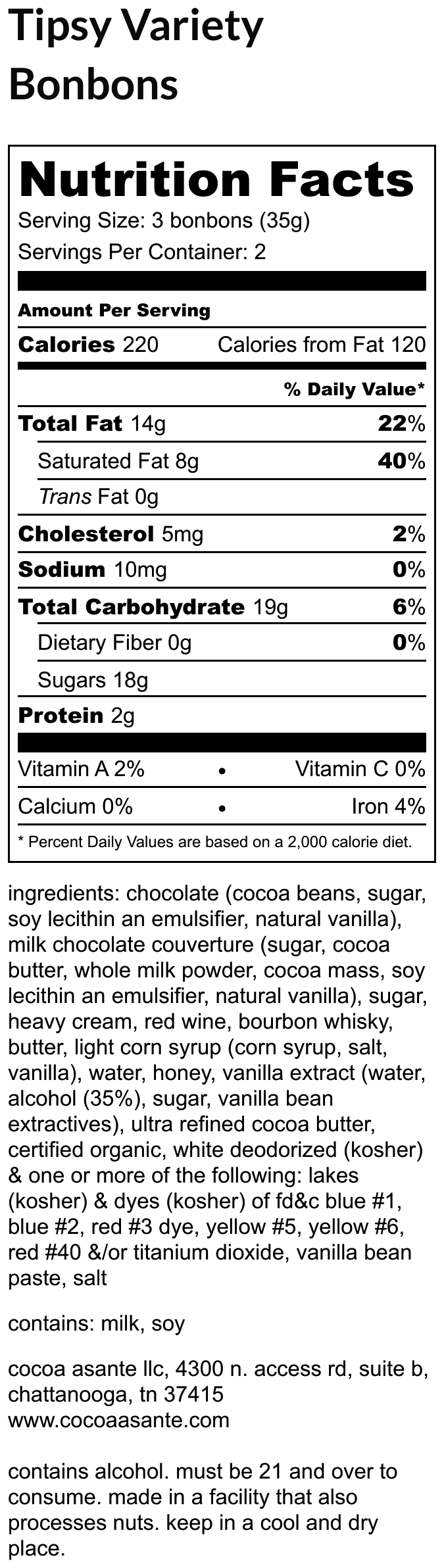 Nutritional Labels — Cocoa Asante