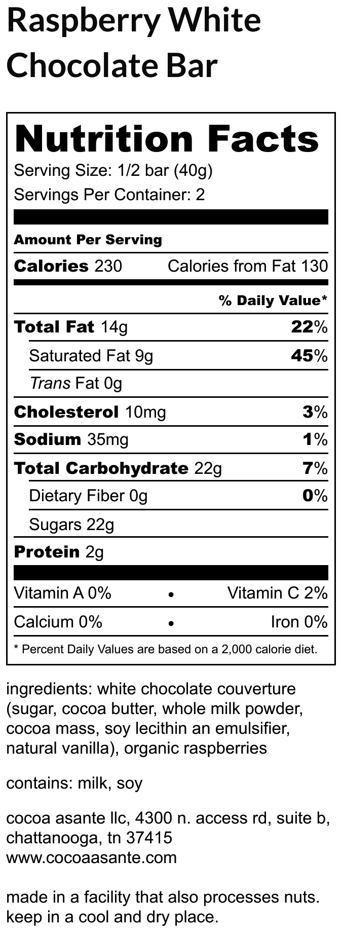 Nutritional Labels — Cocoa Asante