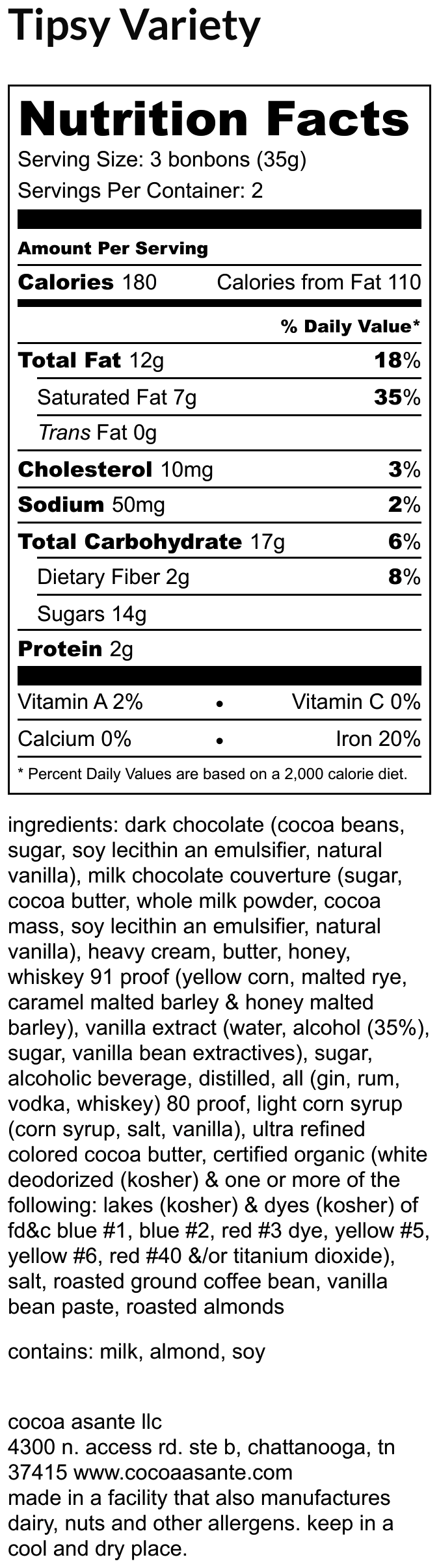 Nutritional Labels — Cocoa Asante