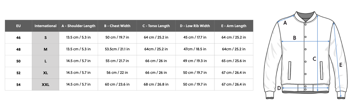 Size Guide (Tailoring) | Artisan Lab