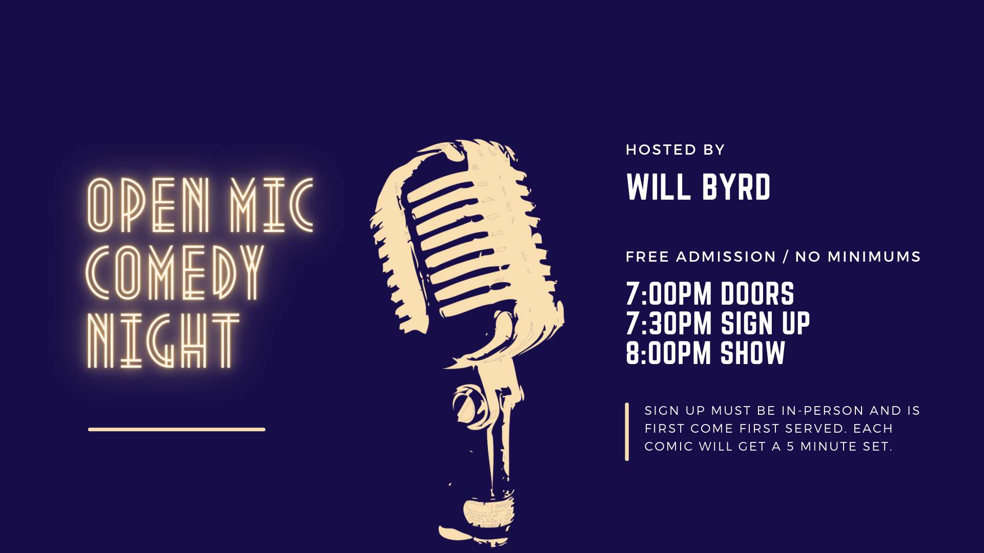 Open Mic Comedy Night — The Bur Oak
