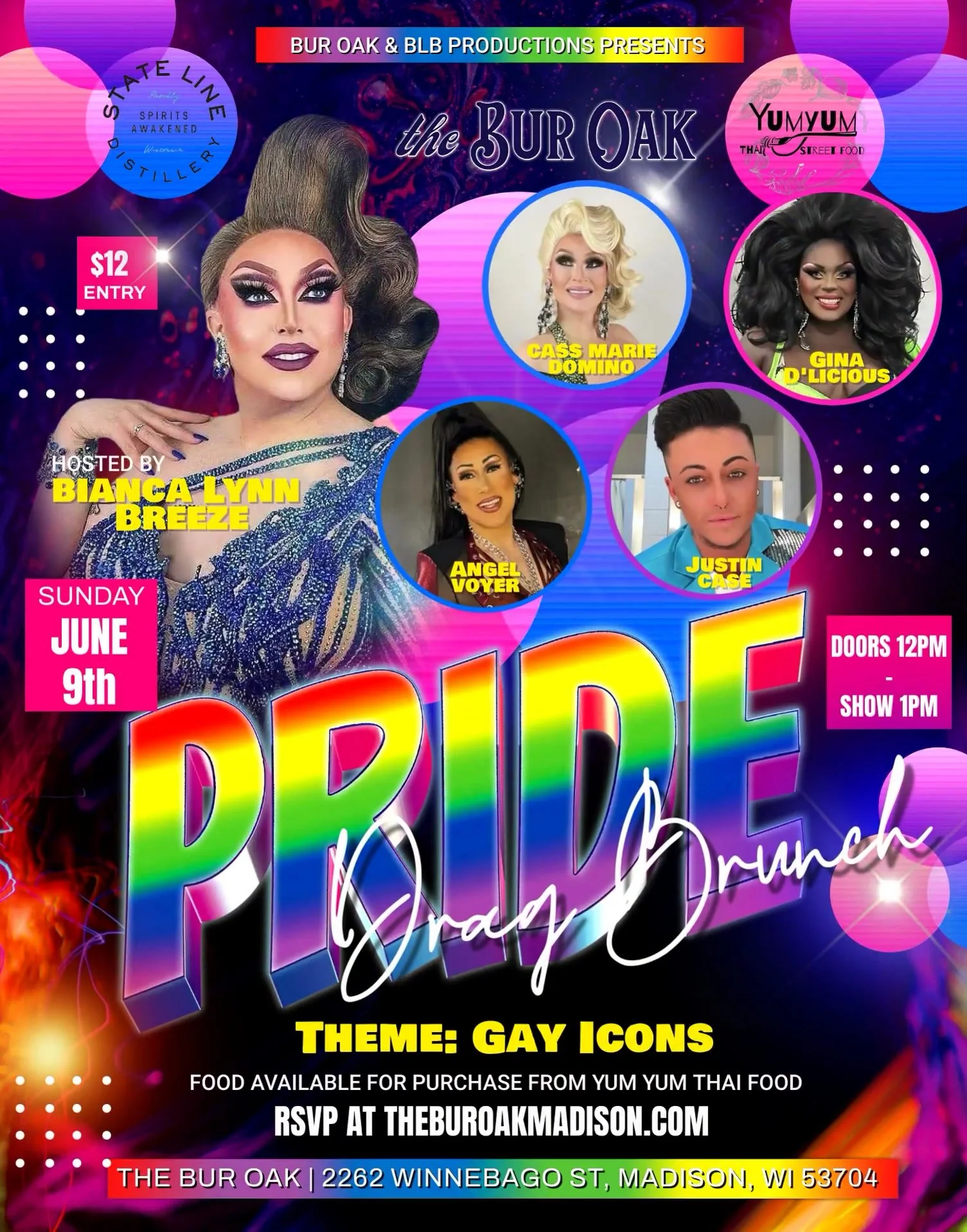 Pride Drag Brunch: Gay Icons - Hosted by Bianca Lynn Breeze — The Bur Oak