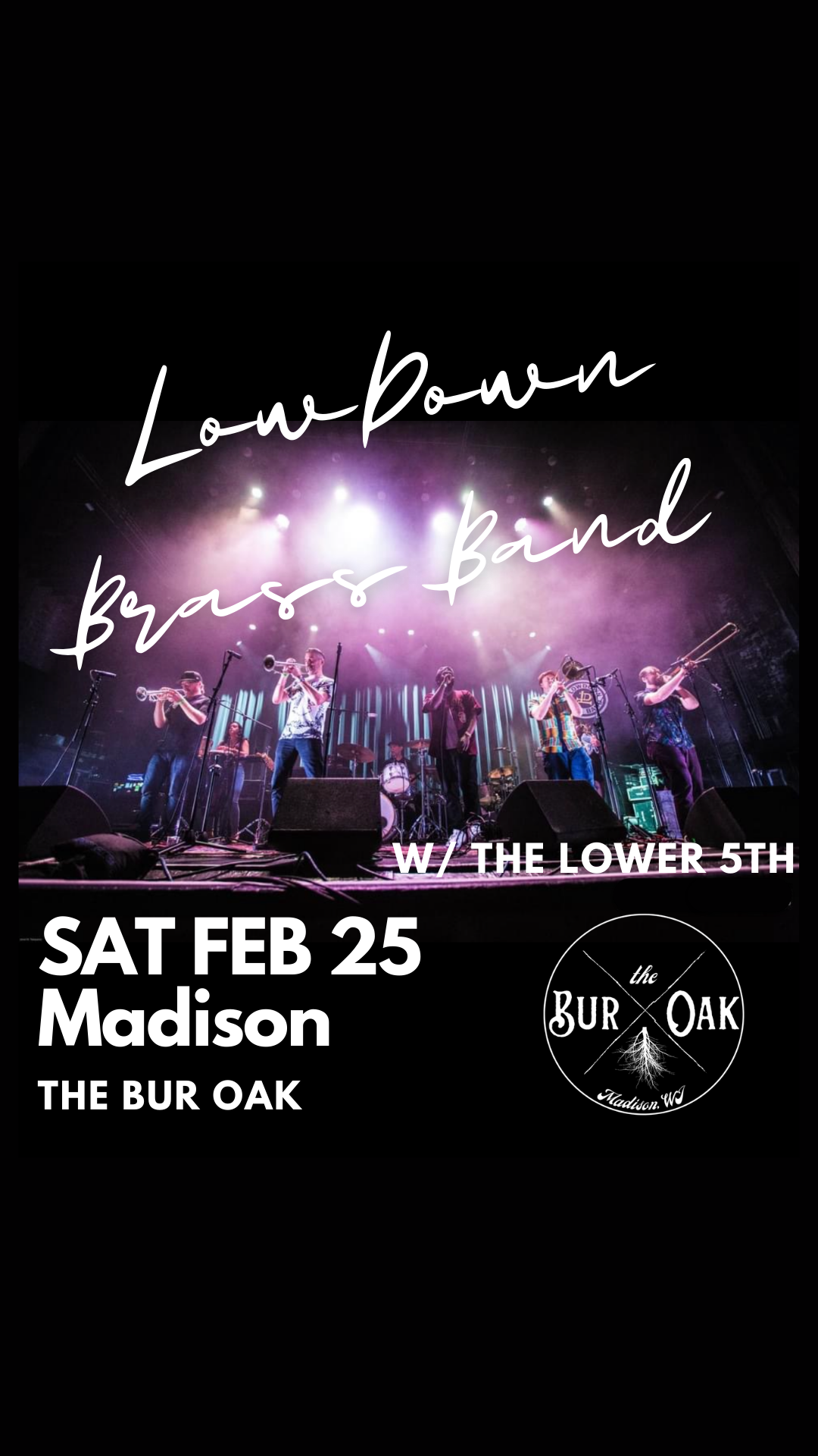 LowDown Brass Band, The Lower 5th — The Bur Oak