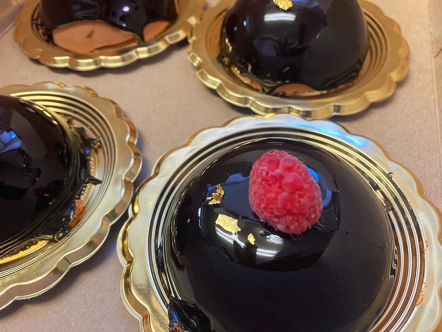Brownie Chocolate Mousse Domes — Cotton's Gourmet Gifts & Creations, LLC