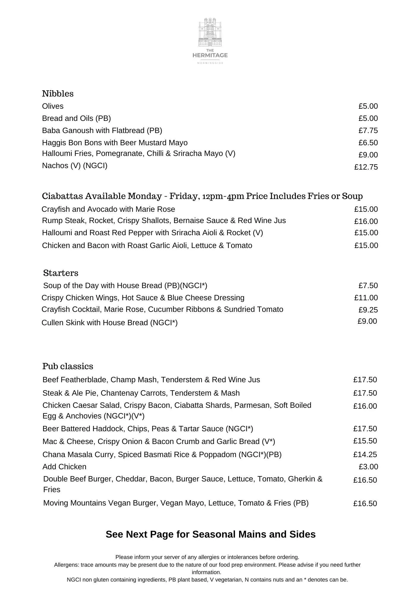 Eat — The Hermitage