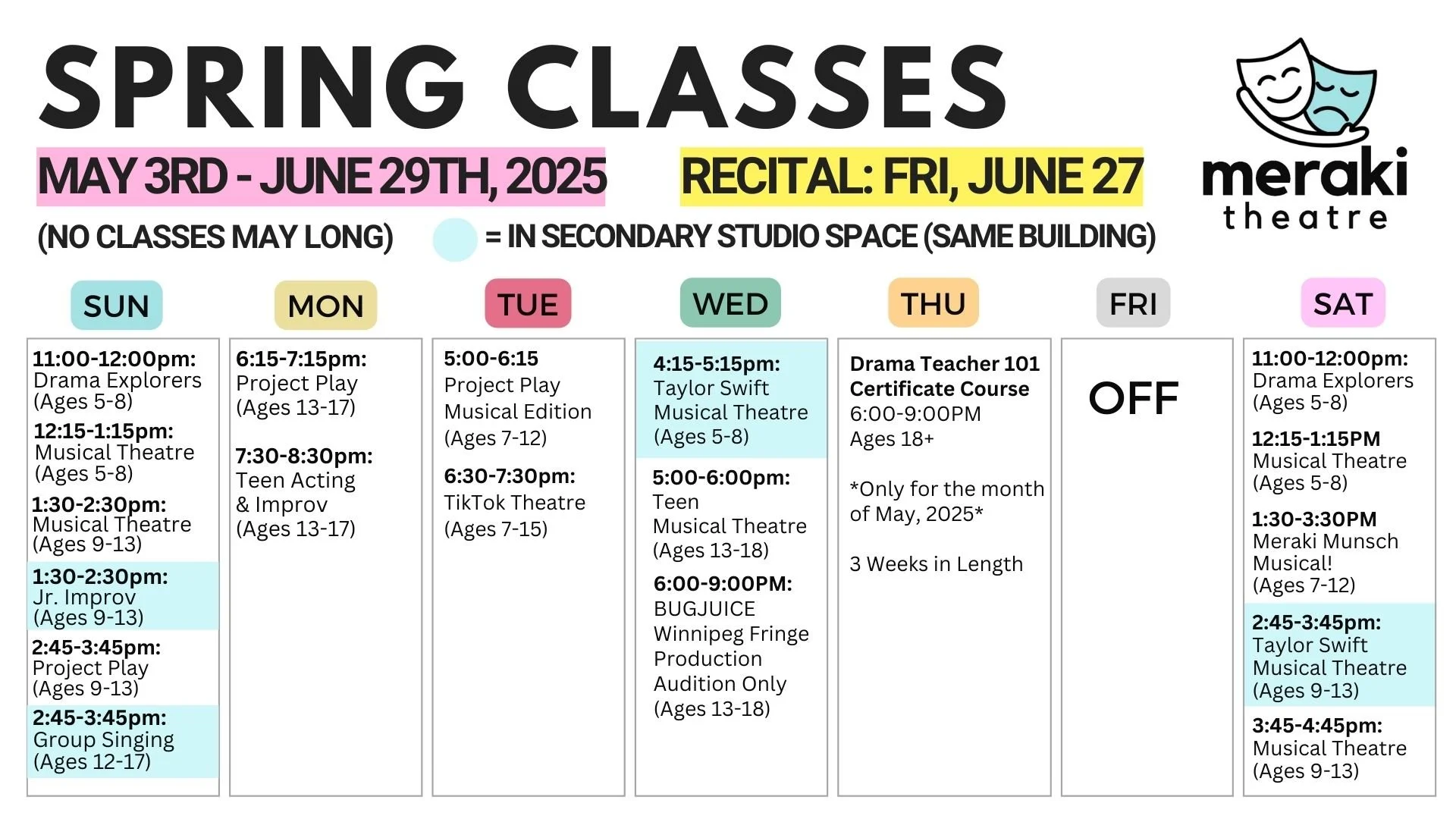 merakitheatre.com — Classes