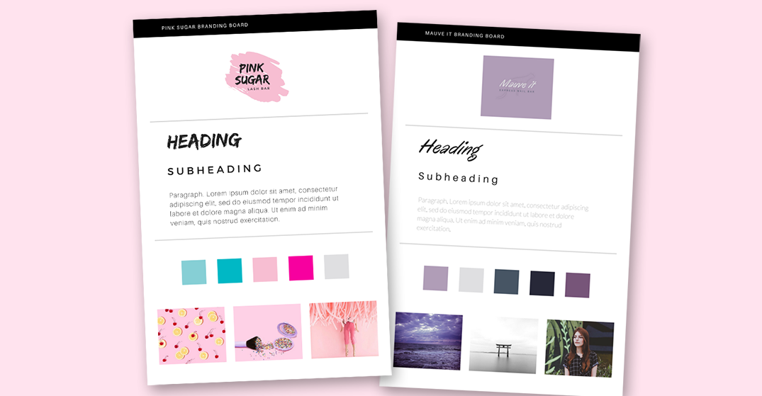 How to make a mood board for your salon brand (for free in Canva!)
