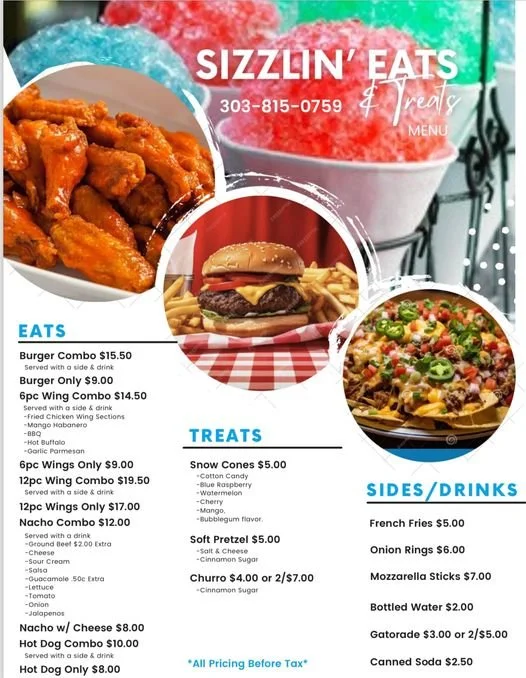 Sizzlin' Eats — LAUNCH PAD BREWERY