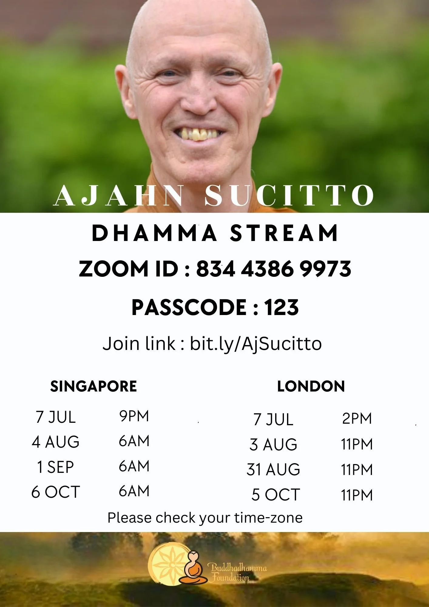 Upcoming Events — Buddha Dhamma Foundation