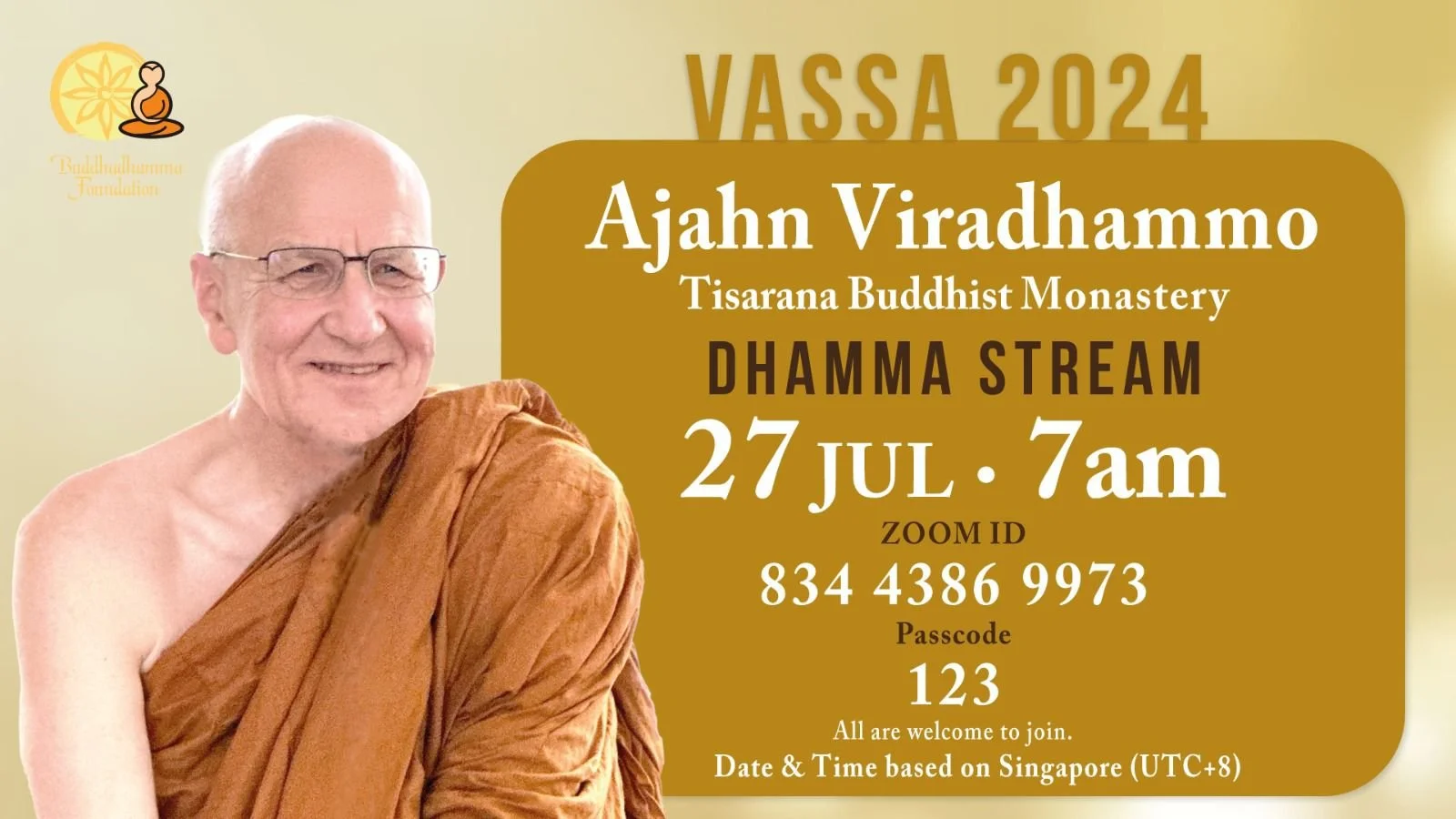 Upcoming Events — Buddha Dhamma Foundation