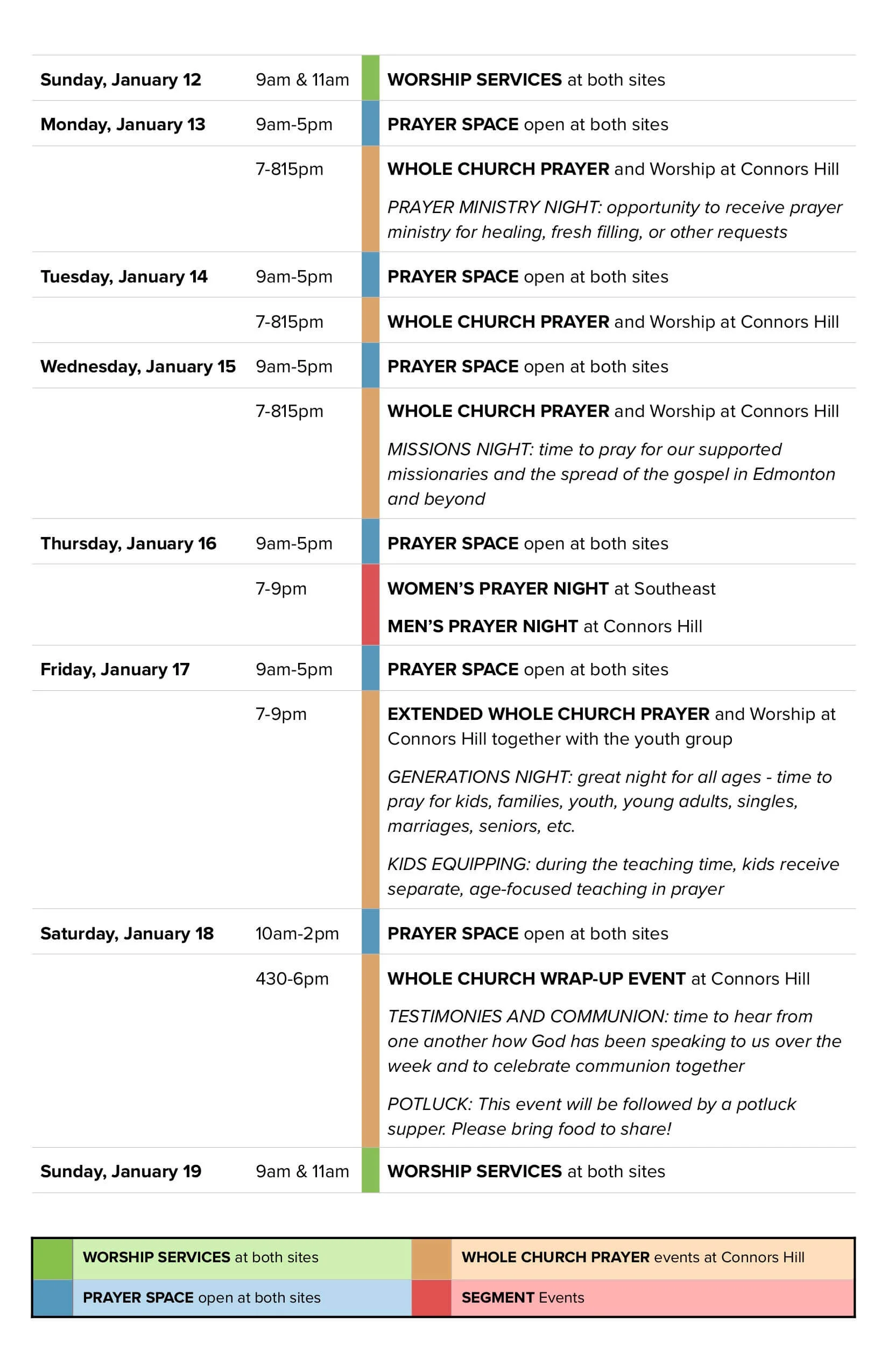 Prayer Week 2020: January 12-19 — Central Baptist Church Edmonton ...