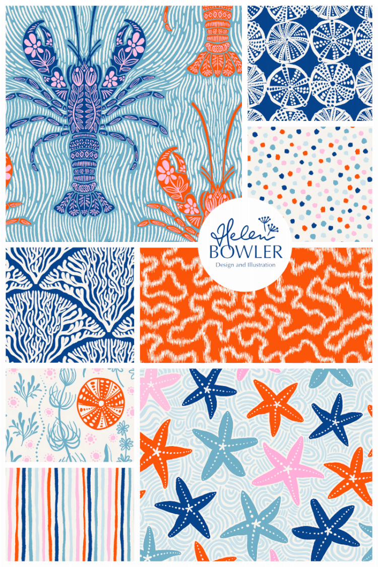 Ocean Bloom Collection — Helen Bowler Designs