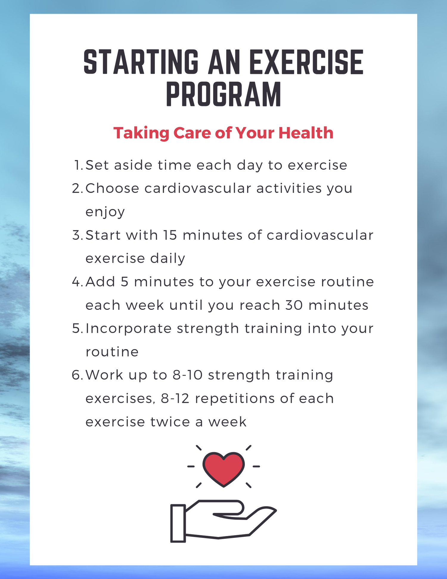 Rhode Island Nutrition Therapy — How To Start An Exercise Program