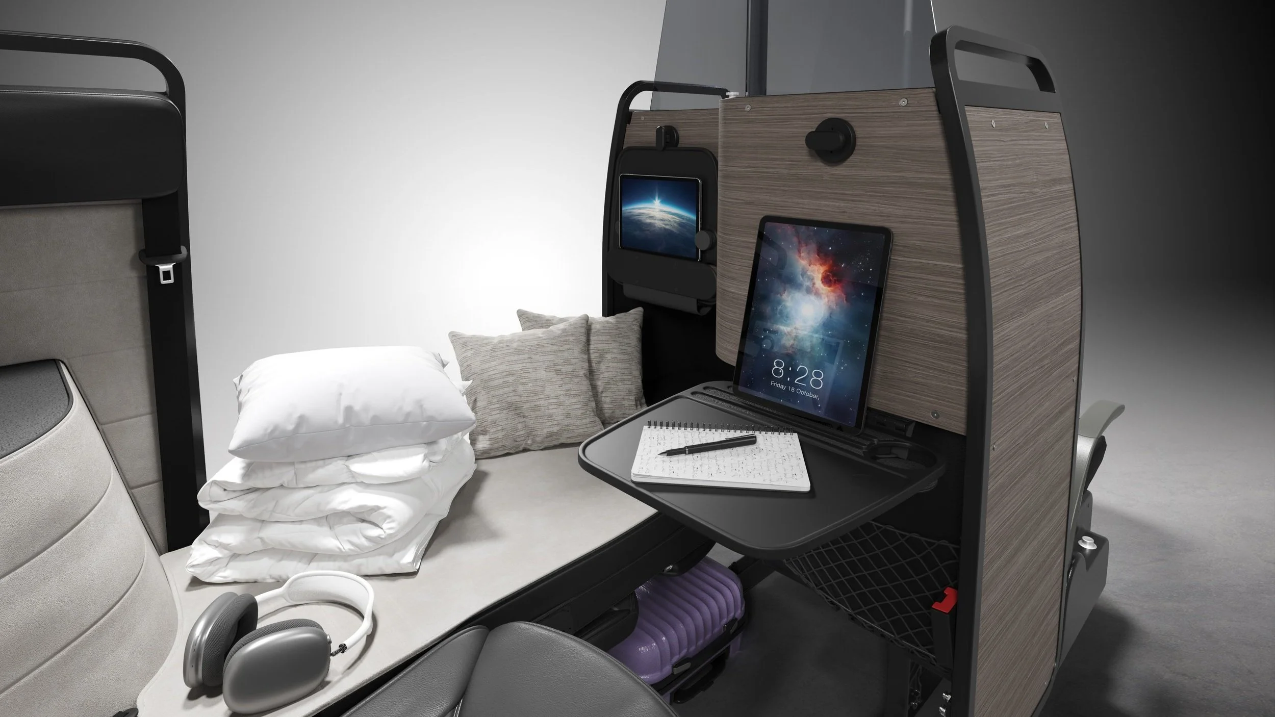 Butterfly Motorcoach: Convertible Sleeper Bus Coach Seats