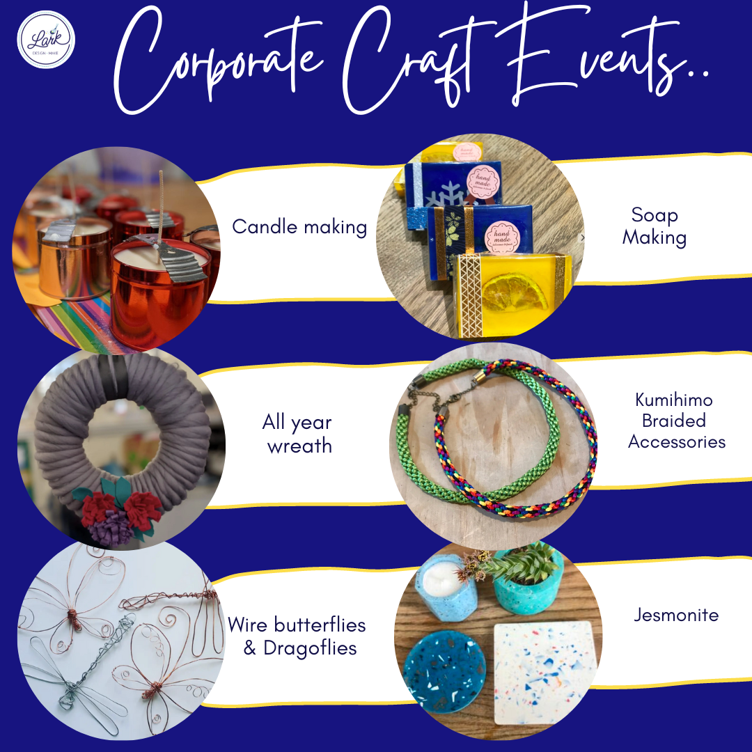 Cardiff Craft Workshops for Corporate Events — Lark Design Make