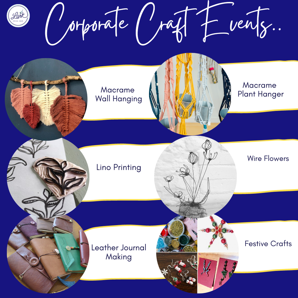 Cardiff Craft Workshops for Corporate Events — Lark Design Make