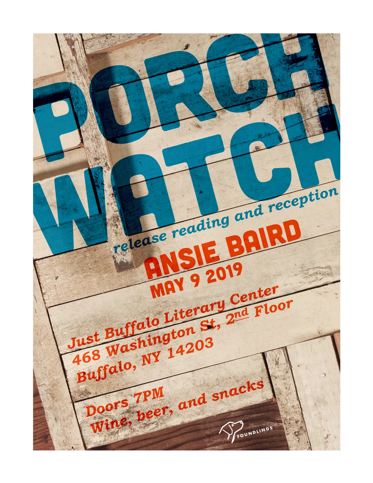 Ansie Baird's Porch Watch Release and Reception — FOUNDLINGS PRESS