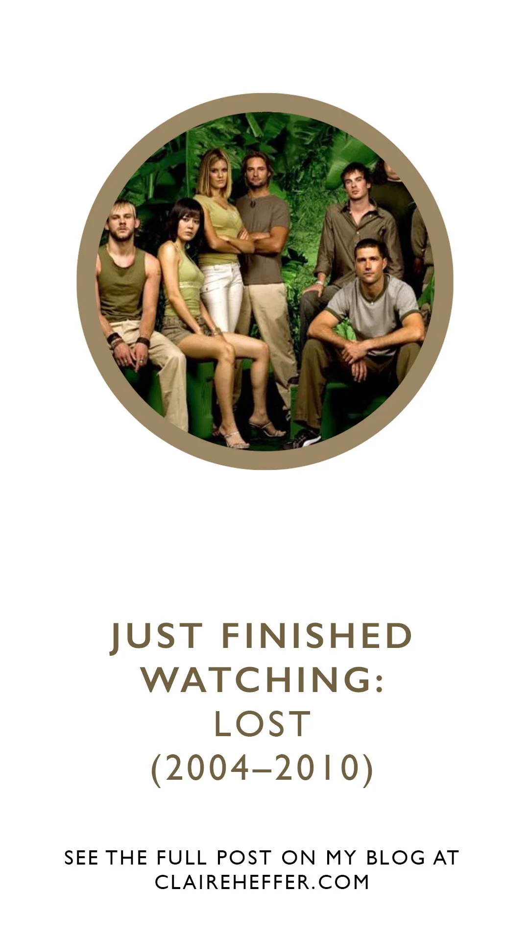JUST FINISHED WATCHING: LOST (2004–2010) — CLAIRE HEFFER DESIGN