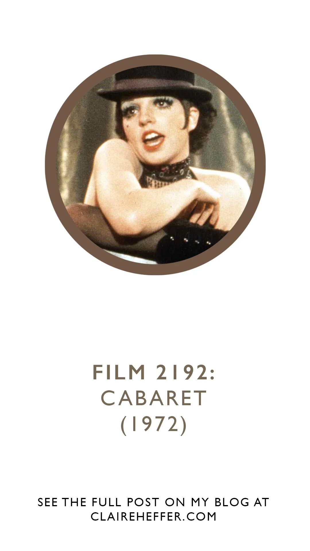 FILM 2192: CABARET (1972) — CLAIRE HEFFER DESIGN