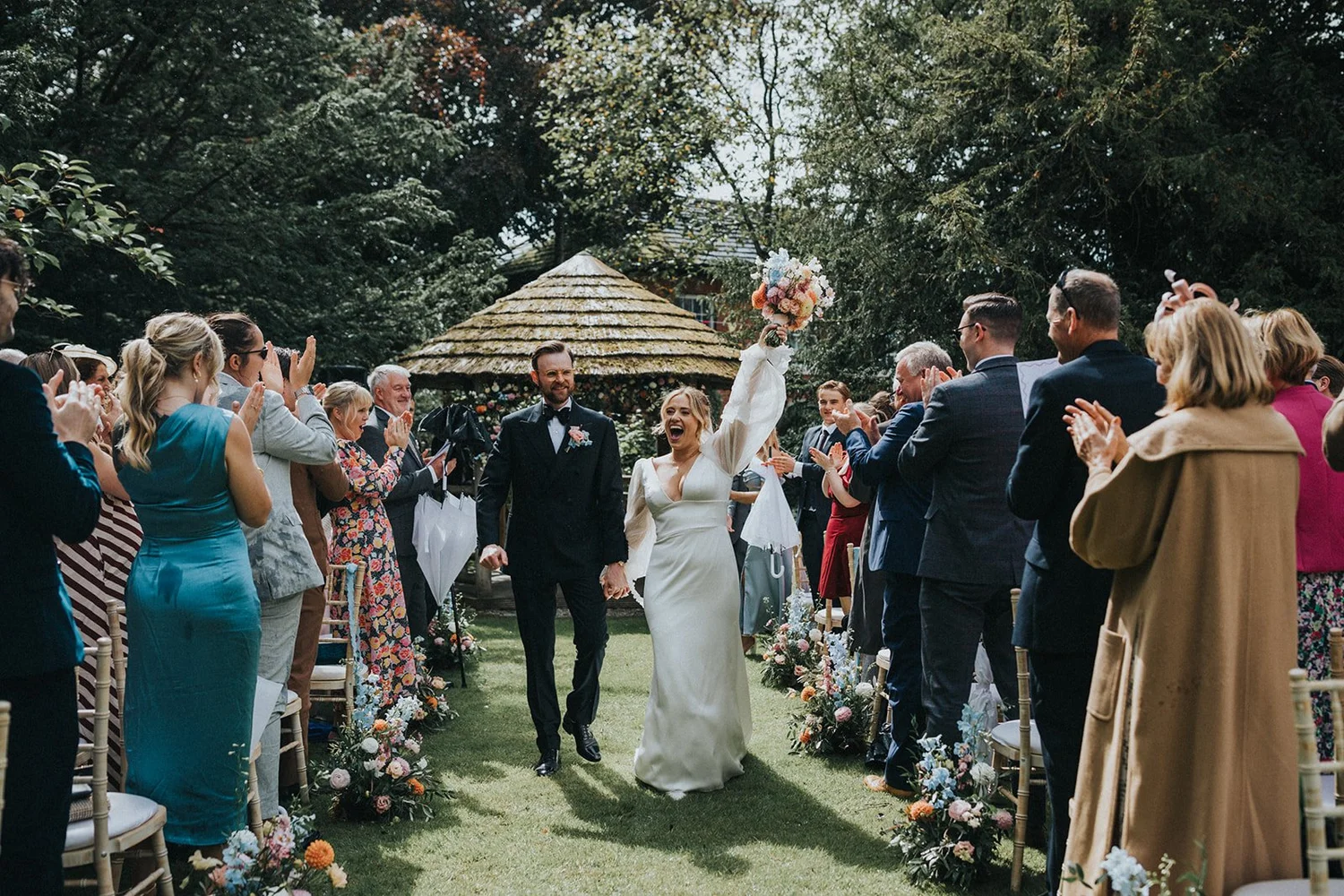 Real Bride Sophie wears the Morgan dress by Aesling on her wedding day ...