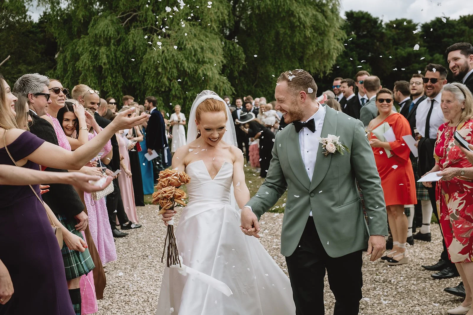 Real bride Emma wears the Adrian dress from Sarah Seven — Heart ...
