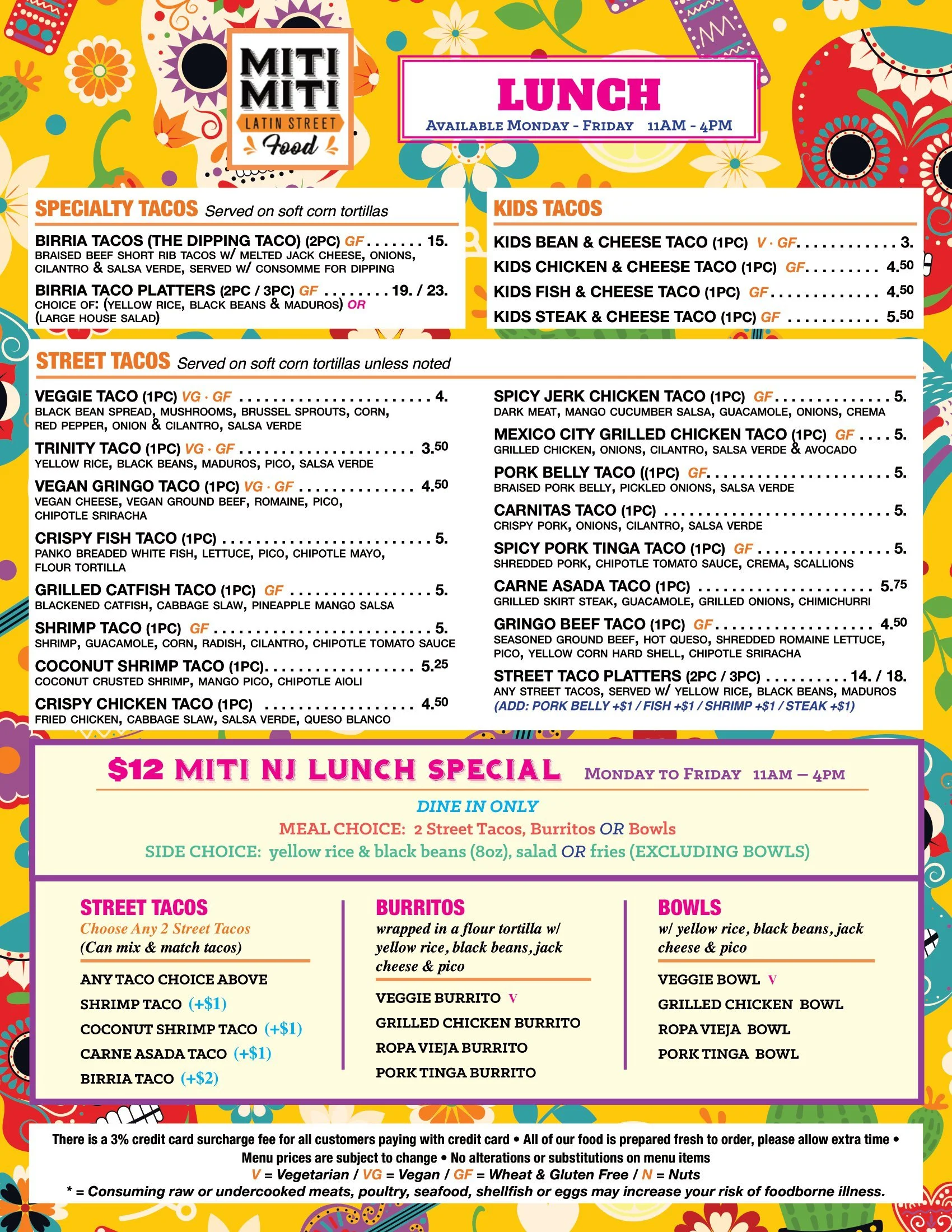 Lunch Special — Miti Miti Latin Street Food