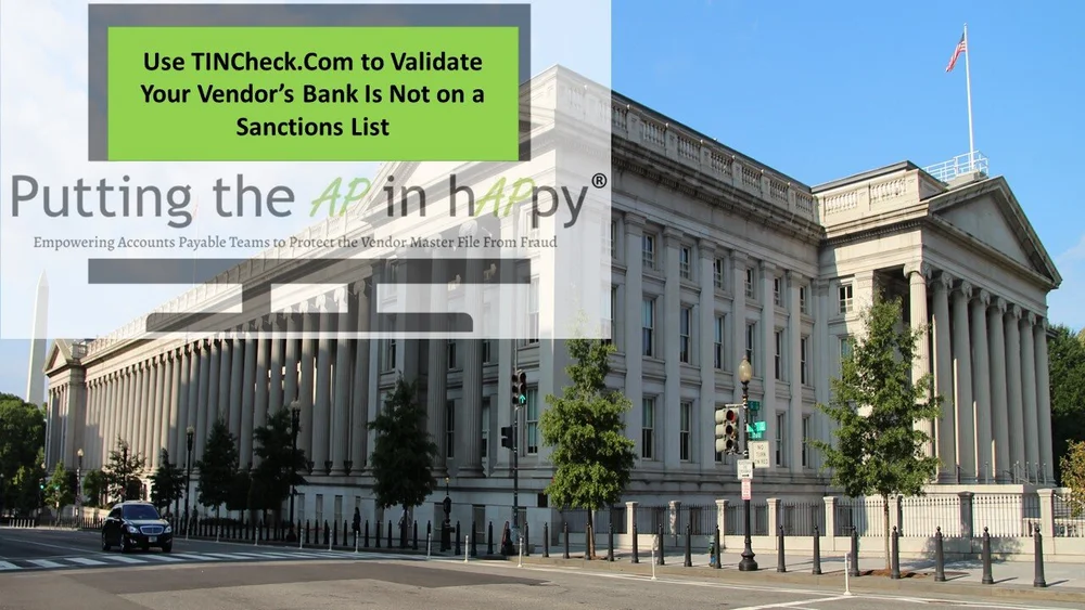 Use TINCheck.Com to Validate Your Vendor’s Bank Is Not on a Sanctions ...