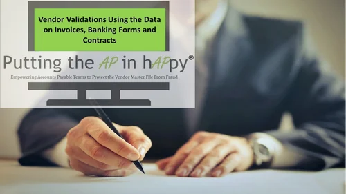 Vendor Validations Using the Data on Invoices, Banking Forms and ...