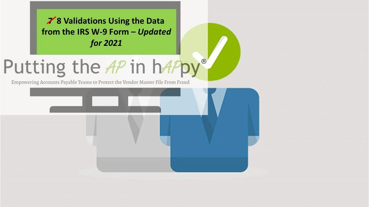8 Validations Using the Data from the IRS W-9 Form – Updated for 2021