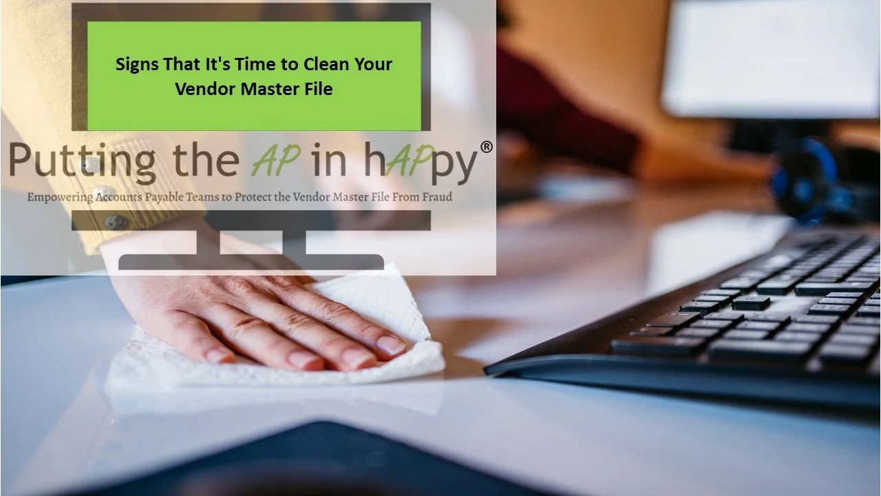 Signs That It's Time to Clean Your Vendor Master File
