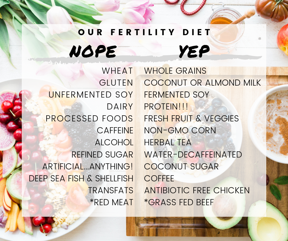 Our Fertility Diet: How We're Doing After 4 Months — render me worthy