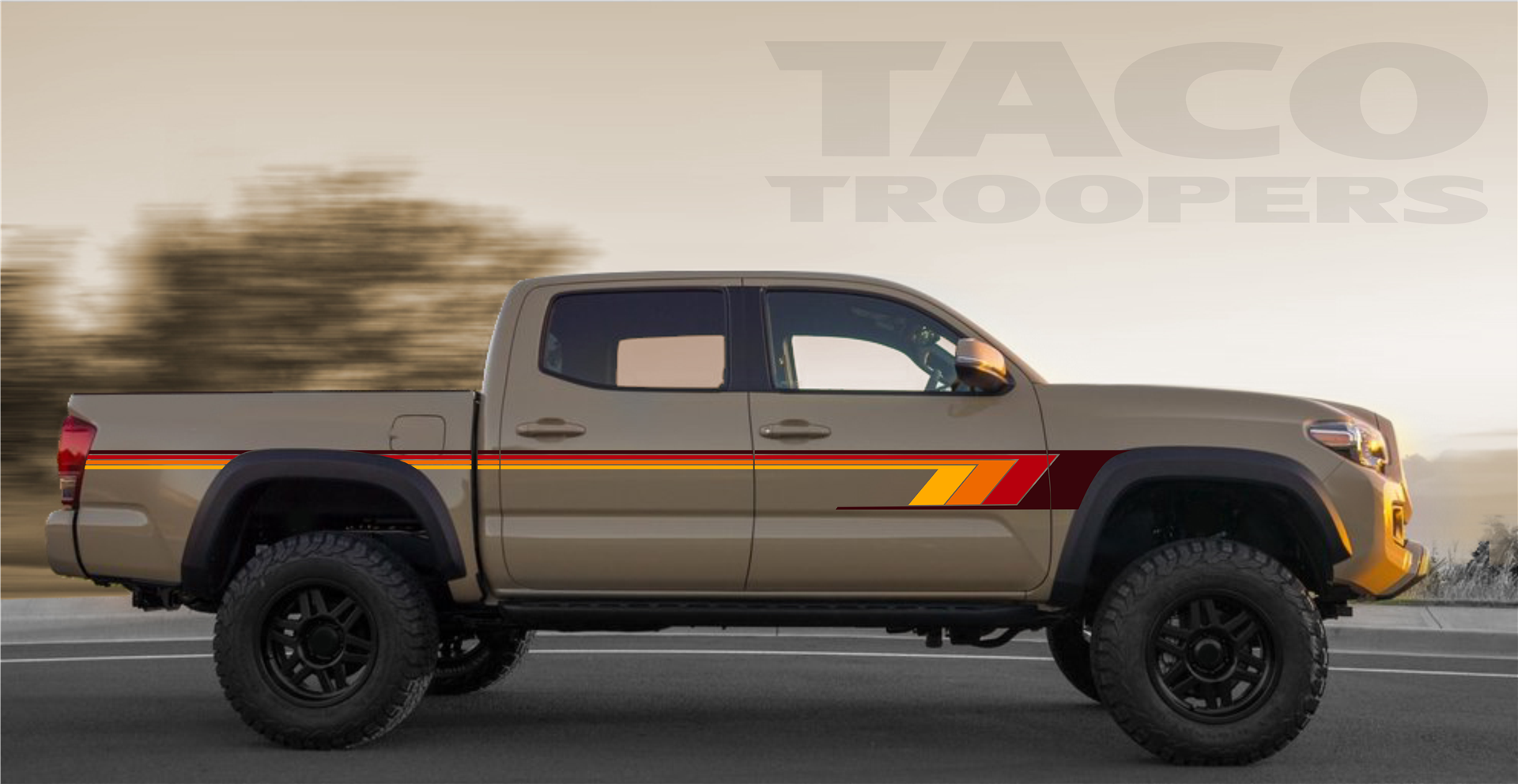 Retro inspired stripe kits for a variety of Toyota models: Tacoma ...