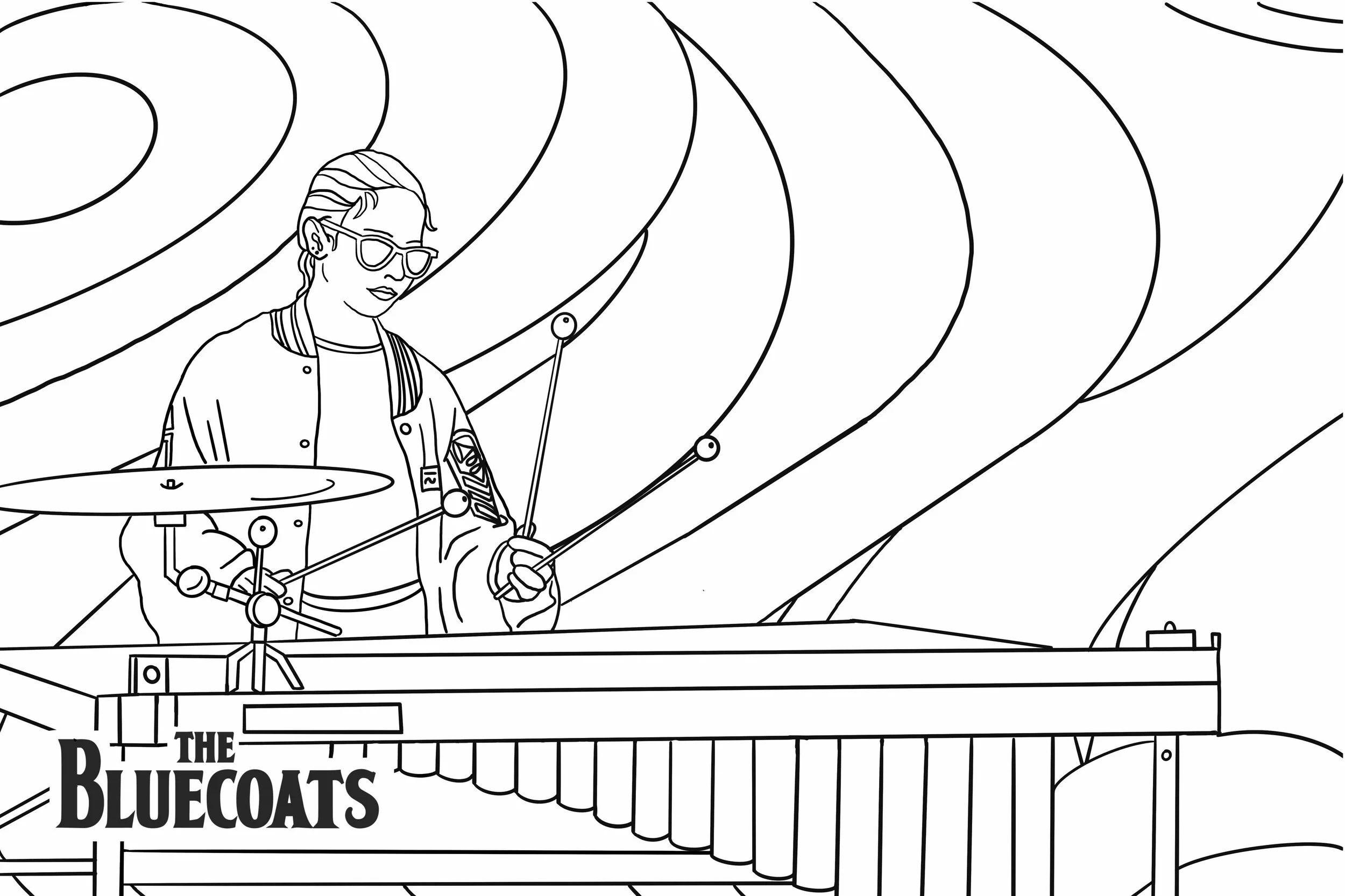 Music Band Coloring Page