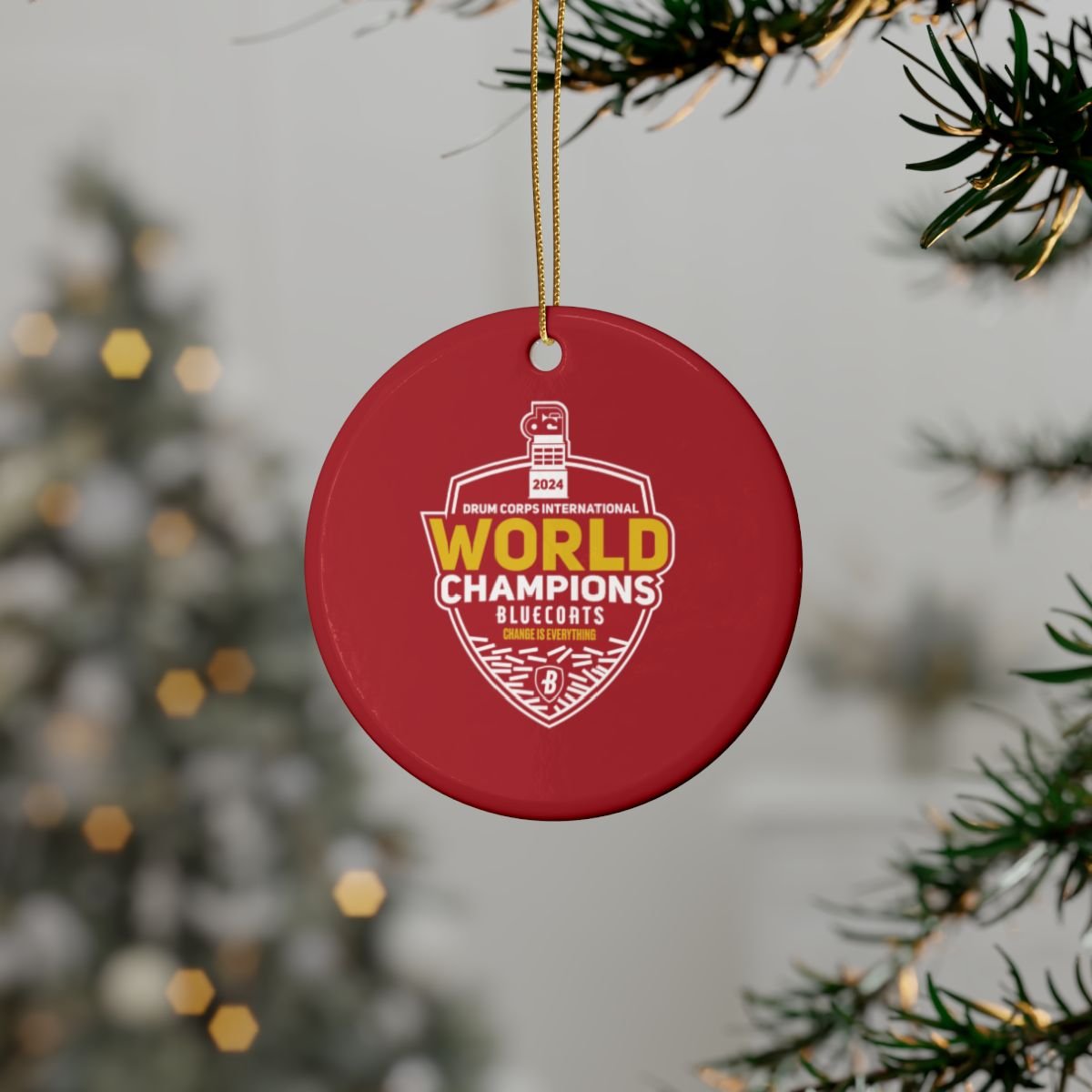 Early 80s Bluecoats Logo Ornament | Bluecoats