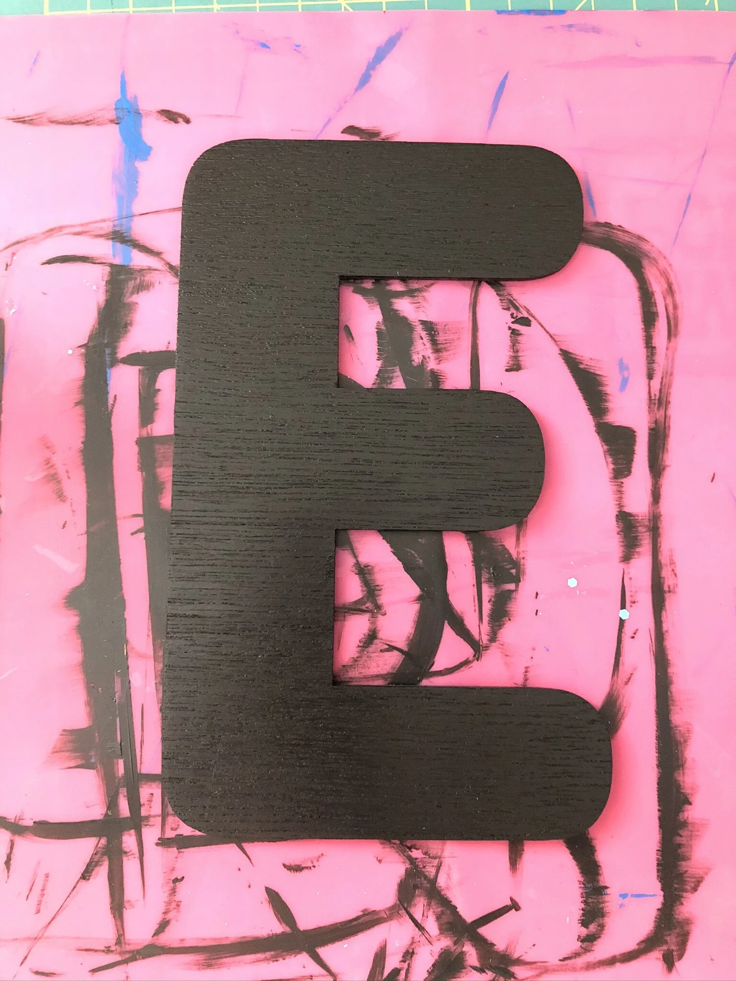 DIY Ombre Glitter Wooden Letters — Crafted Together