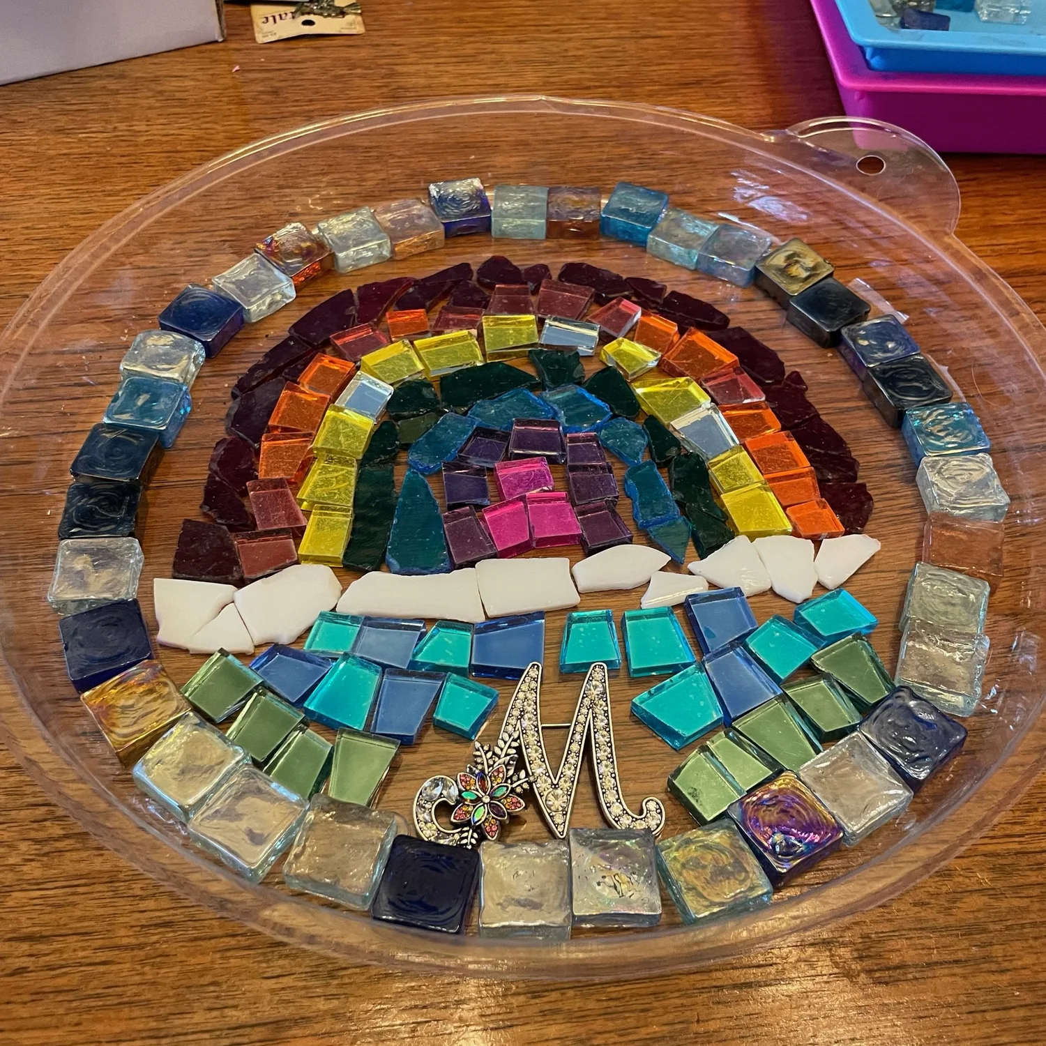 DIY Mosaic Stepping Stones — Crafted Together