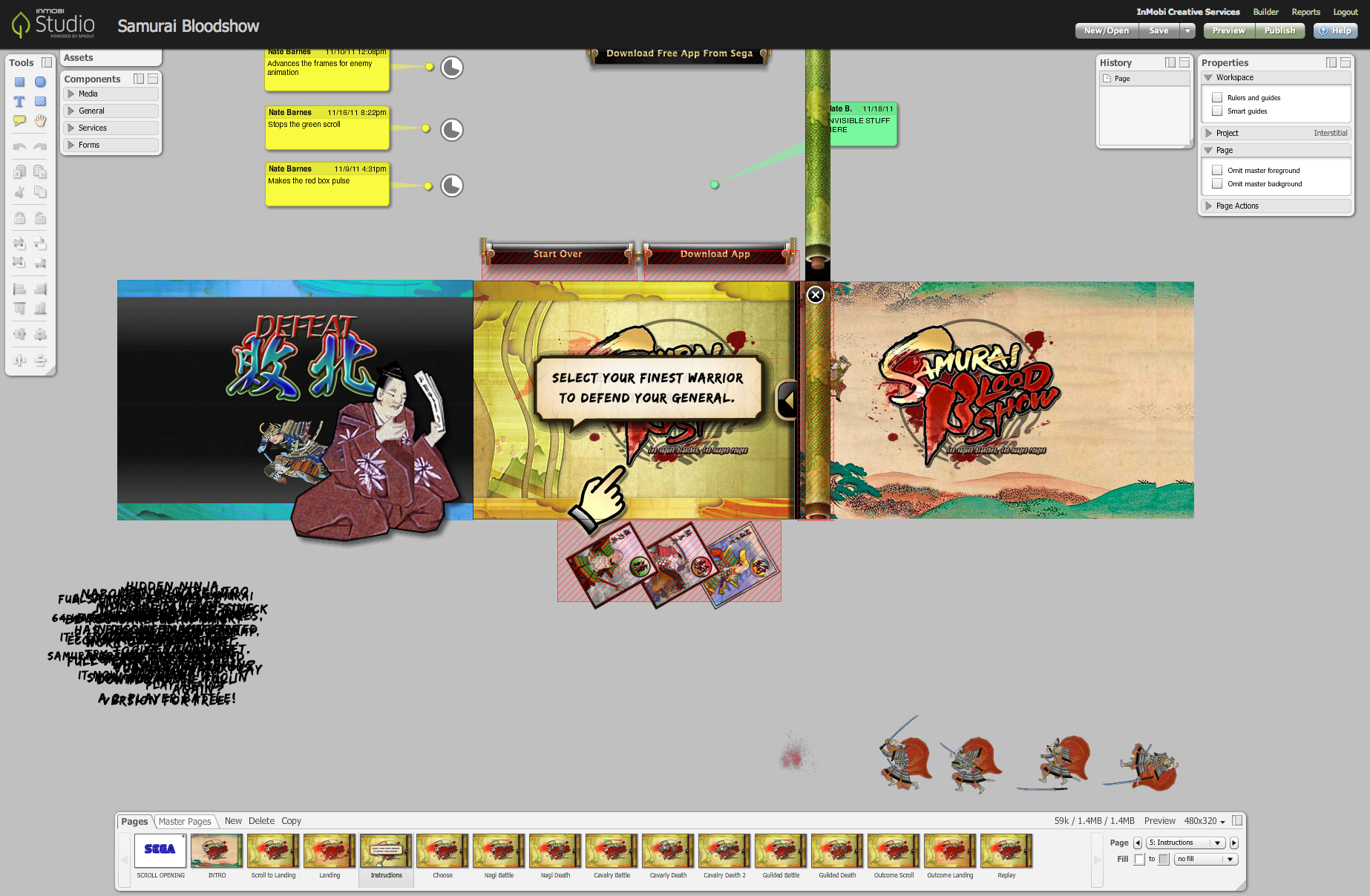 "Samurai Bloodshow" Playable Mobile Ad — Nate Barnes Creative