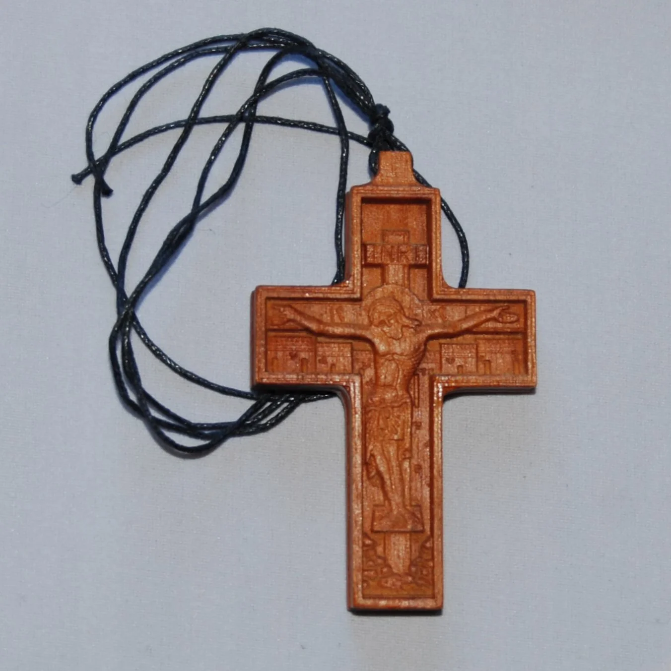 Pectoral Straight Carved Cross — Dormition Monastery Giftshop